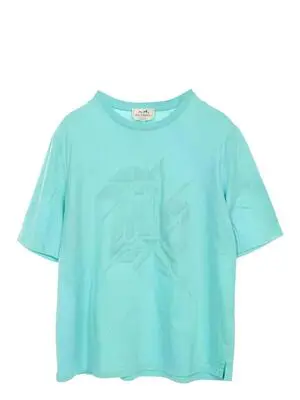 Hermès Chevaux En Symetrie T-shirt - Blue