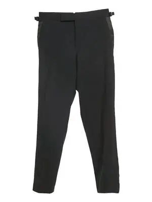 TOM FORD Vintage Wool Side-stripe Trousers - Black