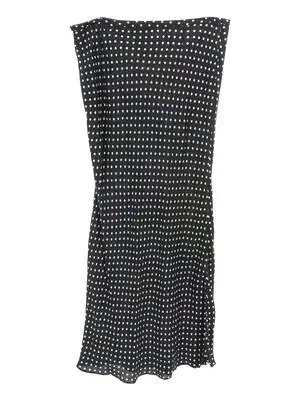 Celine Polka-dot Silk Skirt - Black