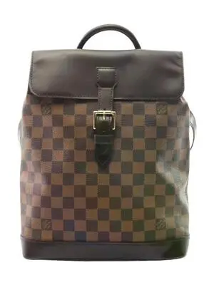 LOUIS VUITTON 1999 Damier Ebene Soho Backpack - Brown