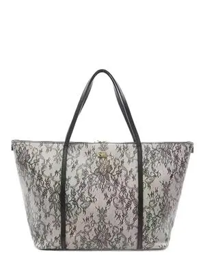 Dolce & Gabbana 2000s Lace Pattern Tote Bag - Neutrals