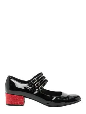 Saint Laurent Triple-strap Mary Jane Pumps - Black