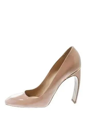 NICHOLAS KIRKWOOD 115mm Patent Leather Block Heel Pumps - Neutrals