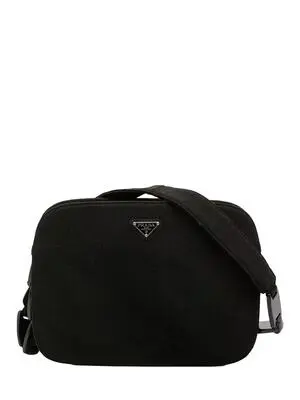 Prada 2000-2013 Jersey Resin Chain Shoulder Bag - Black