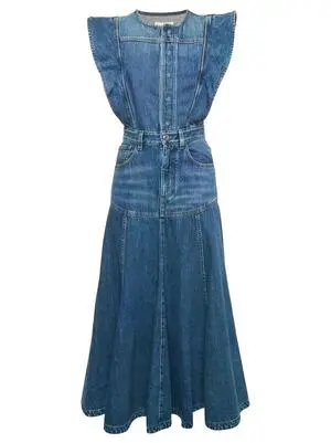 CHLOÉ Flared Denim Dress