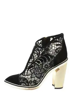 NICHOLAS KIRKWOOD 100mm Lace-detail Ankle Boots - Black