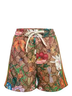 Gucci Gg Monogram Shorts - Brown