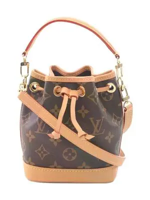 LOUIS VUITTON 2021 Nano Noe Monogram Bucket Bag - Brown