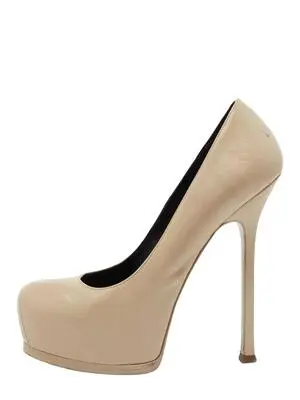 Saint Laurent 140mm Platform High-heel Pumps - Neutrals