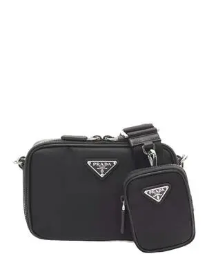 Prada 2020 Brick Nylon Shoulder Bag - Black