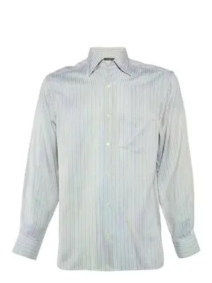 Ermenegildo Zegna Chest-pocket Striped Shirt - Blue