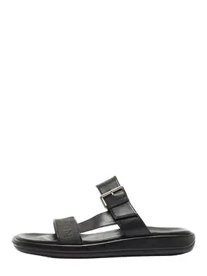 LOUIS VUITTON Buckle-strap Flat Sandals - Black
