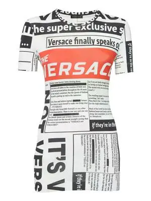 Versace Newspaper-print T-shirt - White