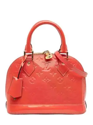 LOUIS VUITTON Monogram Vernis Alma Bb Satchel - Pink