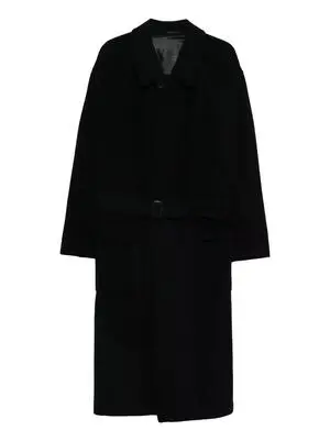 Gianfranco Ferre 1980s Belted Coat - Black