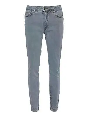 Dolce & Gabbana Logo-patch Skinny Jeans - Grey