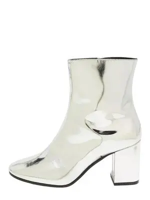Balenciaga 75mm Ankle Boots - Metallic