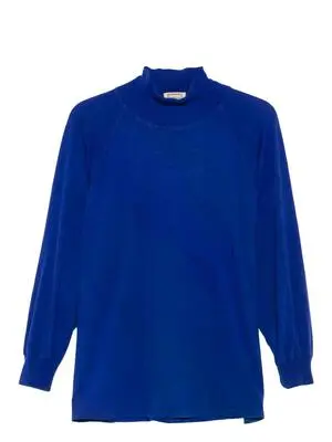 Versace 1980s Wool Sweater - Blue