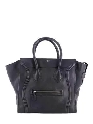 CELINE Luggage Bag Grainy Leather Mini Tote Bag