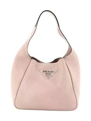Prada Dynamique Vitello Daino Hobo Bag - Neutrals