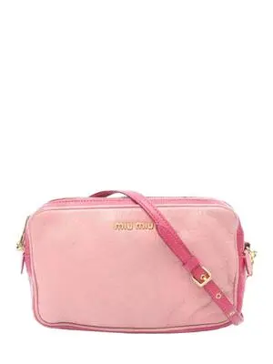 Miu Miu 00s Madras Shoulder Bag - Pink