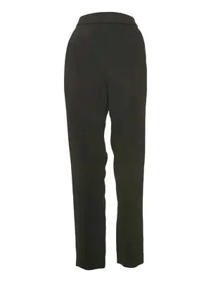 Paule Ka Striped Pleated Trousers - Black