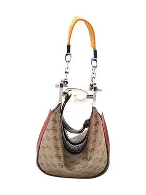 Gucci Attache Micro Gg Coated Canvas Mini Hobo Bag - Neutrals