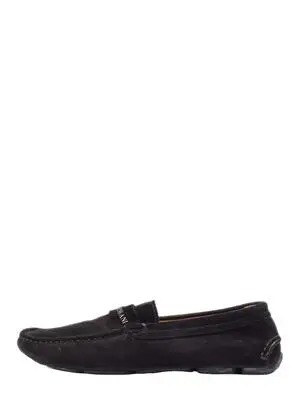 Giorgio Armani Suede Loafers - Black