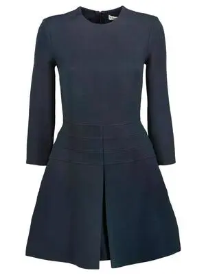 Dior Crew-neck Midi Dress - Blue