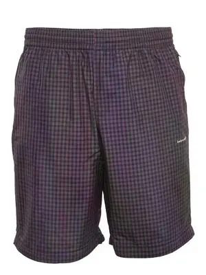 Balenciaga Check-print Shorts - Blue
