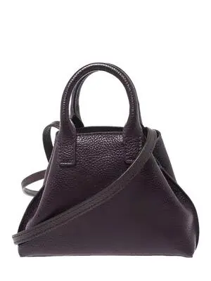 Akris Leather Top-handle Shoulder Bag - Purple