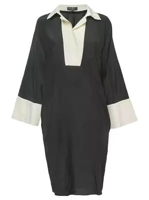 FERRAGAMO Silk Shirt Dress - Black