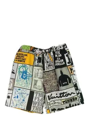 LOUIS VUITTON 2020s Printed Drawstring Shorts - White