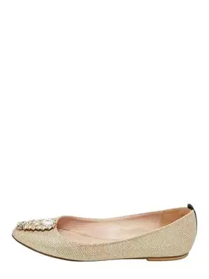 Sjp By Sarah Jessica Parker Glitter Crystal Embellished Ballet Flats - Neutrals