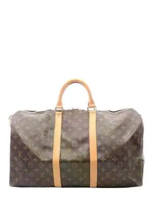 LOUIS VUITTON Keepall Bandoulière 50 Travel Bag - Brown