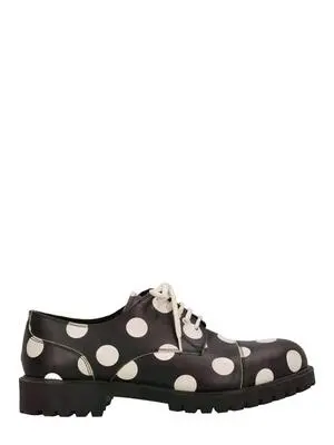Moschino Polka-dot Print Derby Shoes - Black