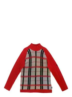 Versace 2000s Checked Jumper - Red
