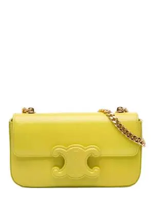 Celine 2012 Cuir Triomphe Chain Shoulder Bag - Yellow