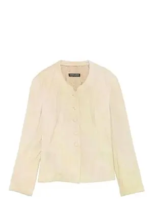 Giorgio Armani 1990s Suede Jacket - Neutrals