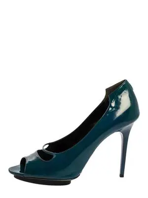 Balenciaga 110mm Peep-toe Heeled Pumps - Blue