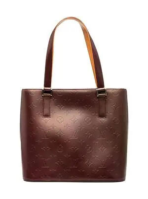 LOUIS VUITTON 2002 Monogram Mat Stockton Tote Bag - Red