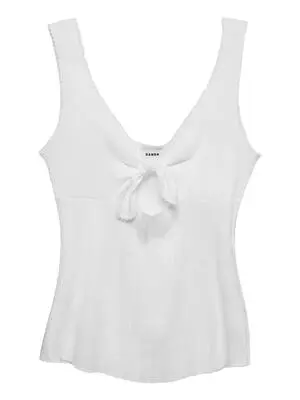 Sandro Knot-detail Tank Top - White