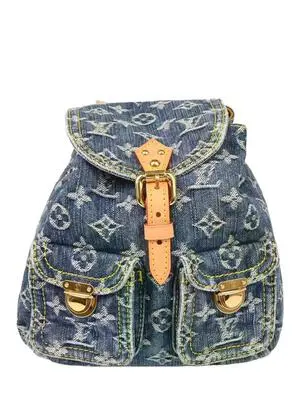 LOUIS VUITTON 2006 Sac A Dos Denim Backpack - Blue