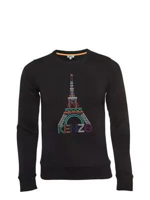 Kenzo Cotton Sweatshirt - Black