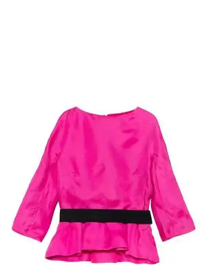 Dior X Raf Simons 2010s Peplum Blouse - Pink