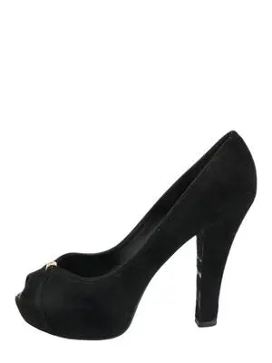 LOUIS VUITTON 120mm Peep-toe Pumps - Black