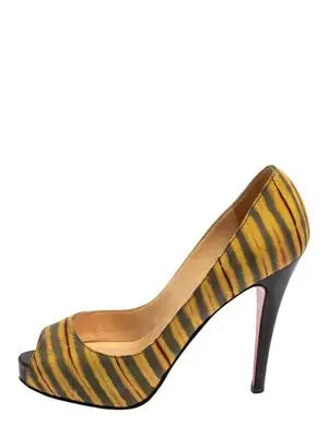 CHRISTIAN LOUBOUTIN 110mm Limited Edition Peep Toe Pumps - Brown