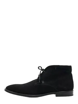 TOD'S Suede Lace-up Desert Boots - Black