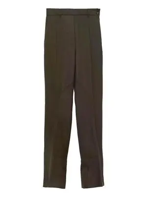 Prada 2000s Stirrup-cuff Bootcut Trousers - Green