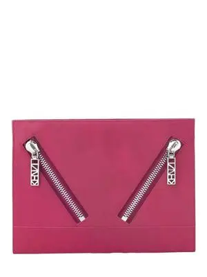 Kenzo Leather Clutch Bag - Pink